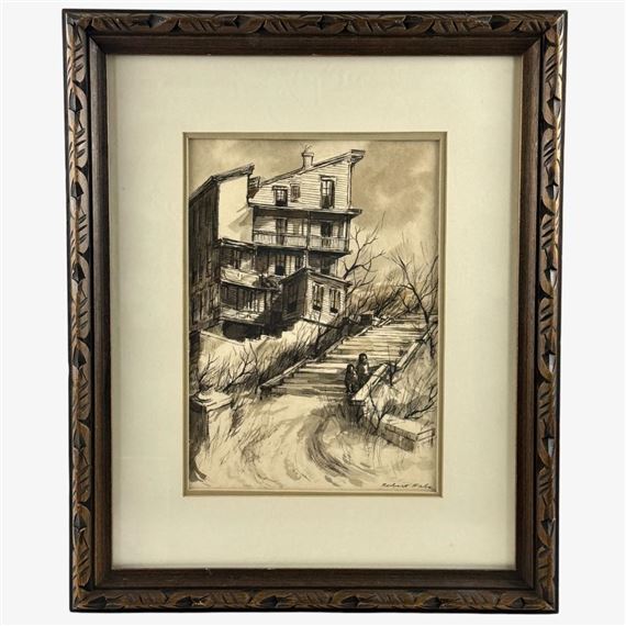 Robert Fabe | Robert Fabe Framed Watercolor on Paper | MutualArt