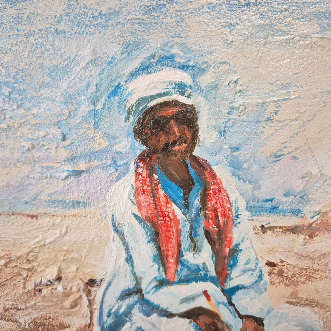 Ken Davis | CAMEL DRIVER AND PYRAMIDS | MutualArt