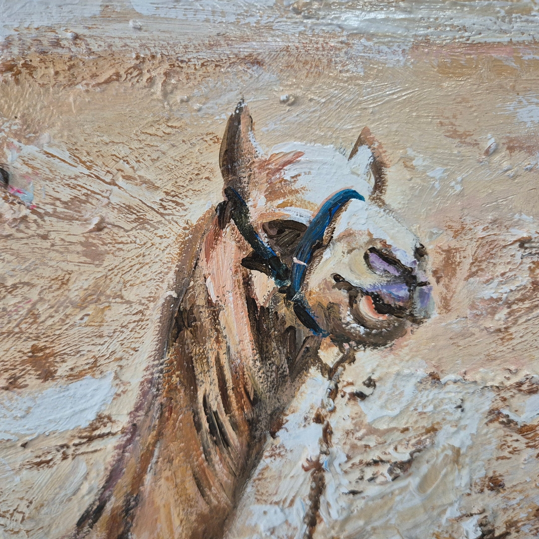 Ken Davis | CAMEL DRIVER AND PYRAMIDS | MutualArt