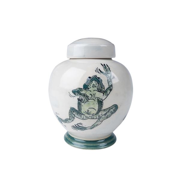 Andrew Hull | Andrew Hull Pottery Grotesque Frogs Trial Covered Vase ...