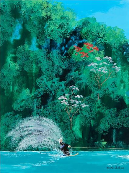 Jonathan Routh | Queen Victoria on Water Skis (1976) | MutualArt