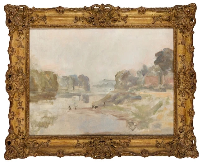 Philip Wilson Steer | River at Bridgnorth (with Fishermen) (1911 ...