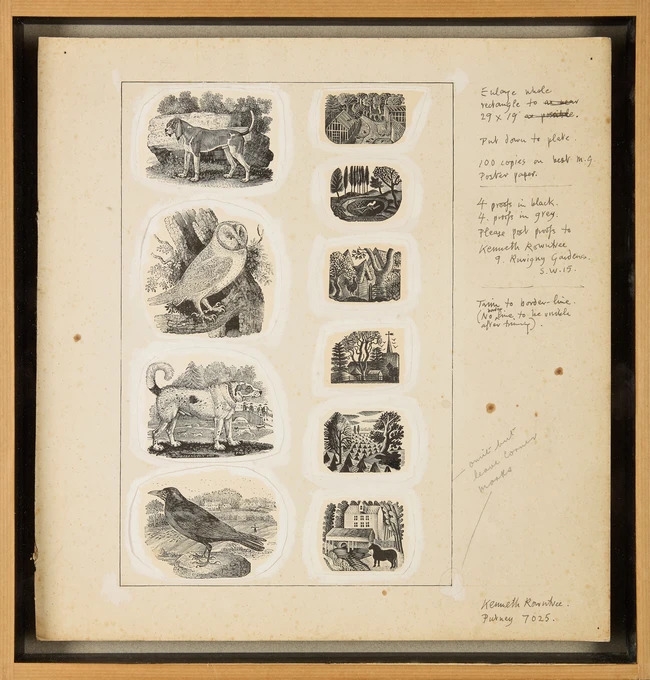 Kenneth Rowntree | Wallpaper design (Circa 1950) | MutualArt