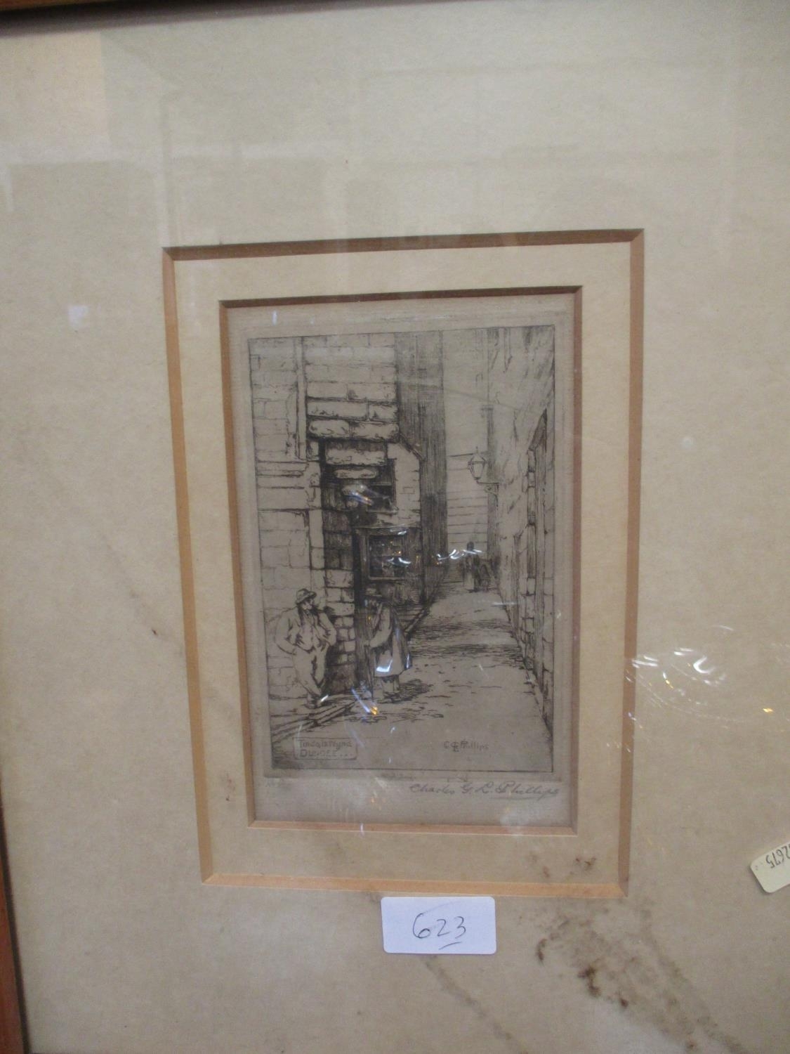 Charles Gustav Louis Phillips | Pair of Etchings Castle Lane Dundee and ...