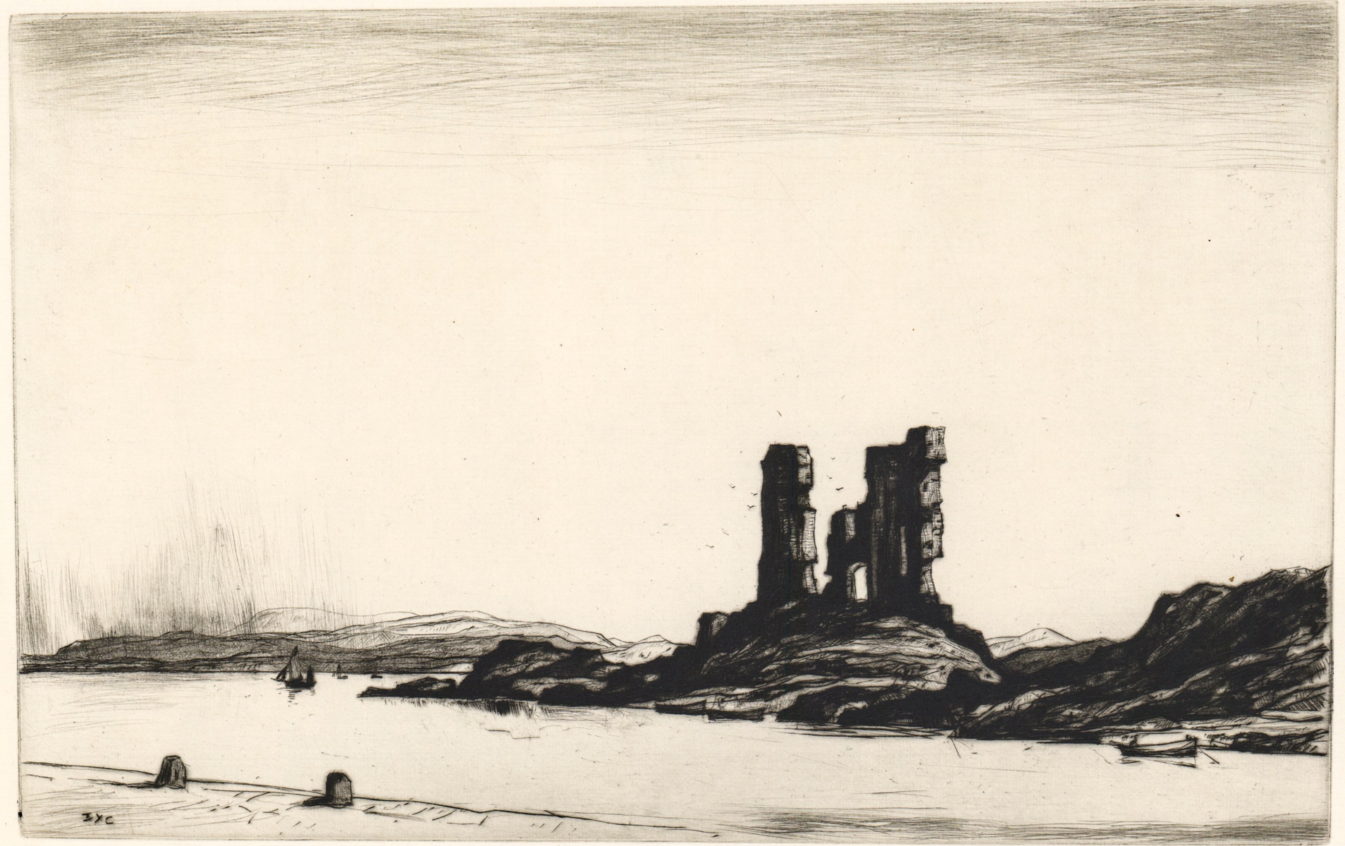 David Young Cameron | Sir David Young Cameron Drypoint Etching SIGNED ...