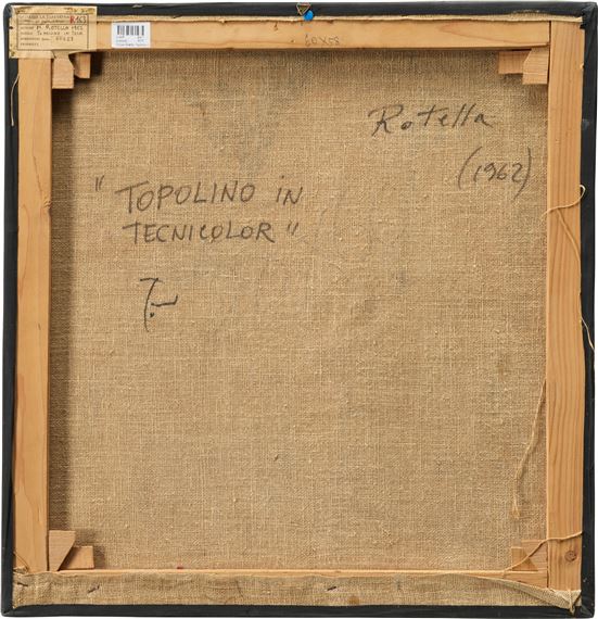 Mimmo Rotella | Topolino in tecnicolor (1962) | MutualArt