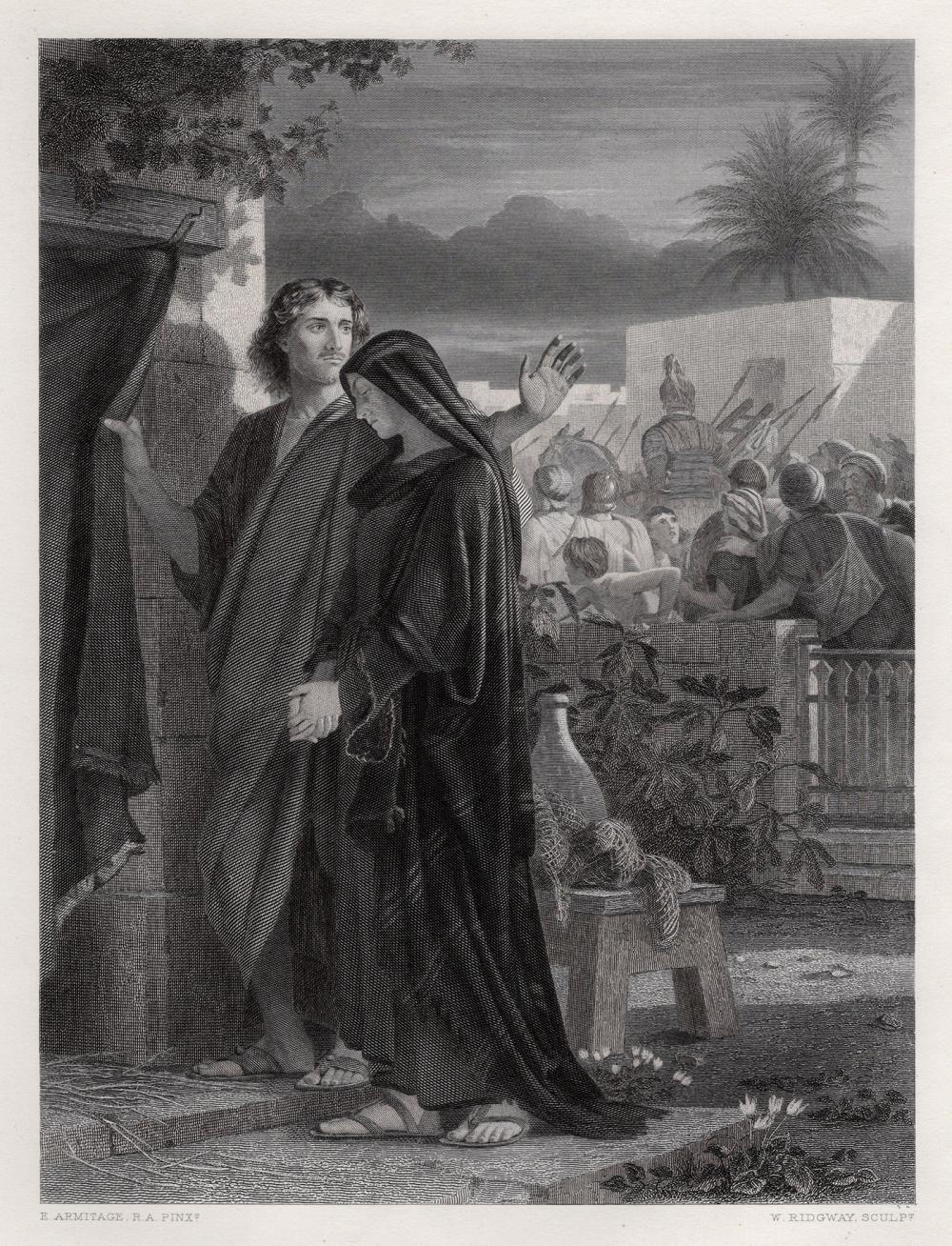 Edward Armitage | Pretty Edward ARMITAGE 1800s Engraving St John ...