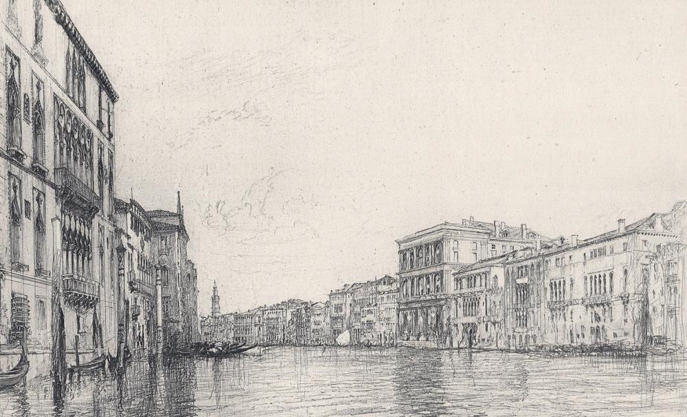 John Ruskin | JOHN RUSKIN 1800s Antique Print Canal Grando | MutualArt