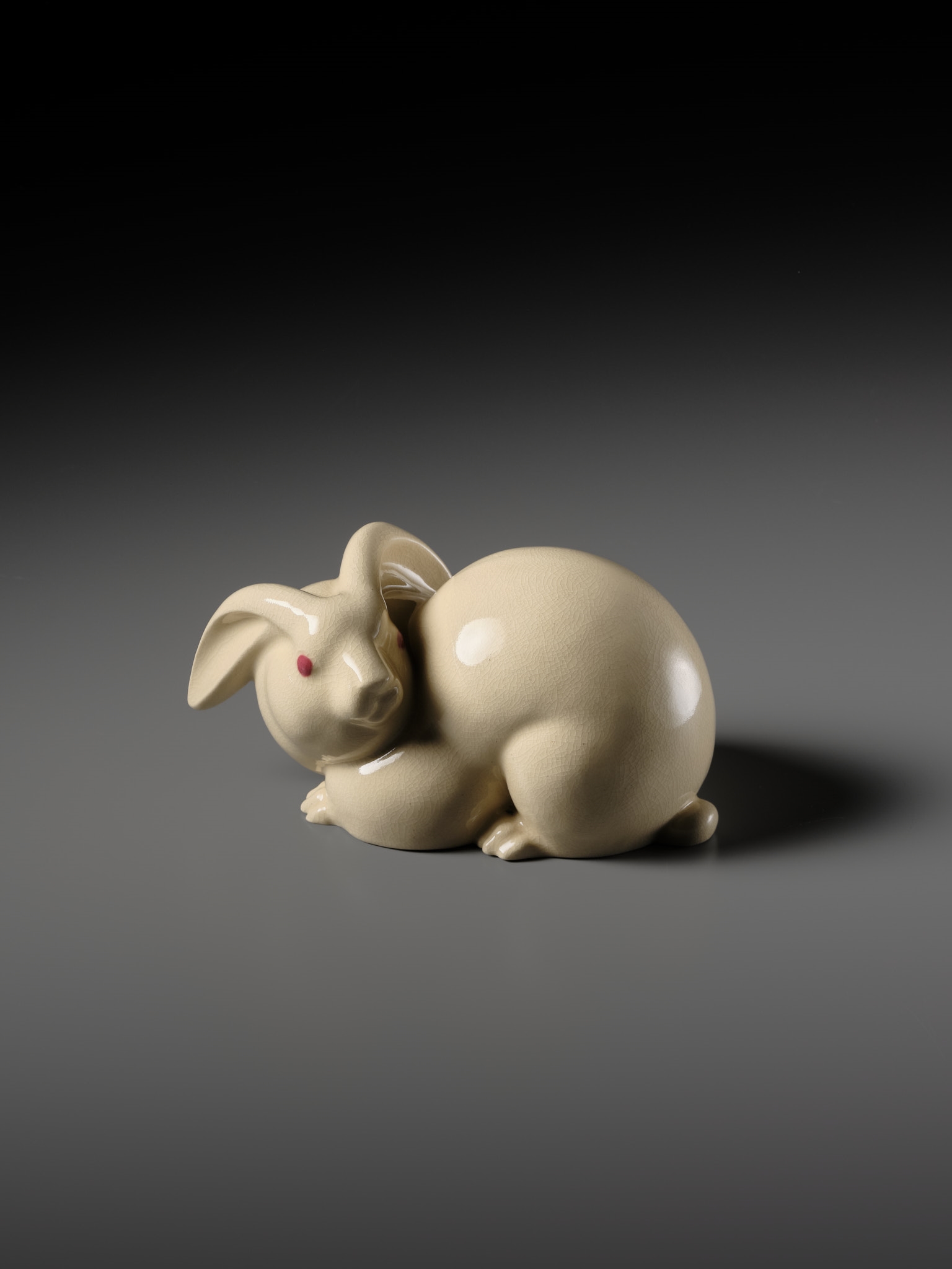 Yaichi Kusube | KUSUBE YAICHI: A RARE PORCELAIN OKIMONO OF A MYTHICAL ...