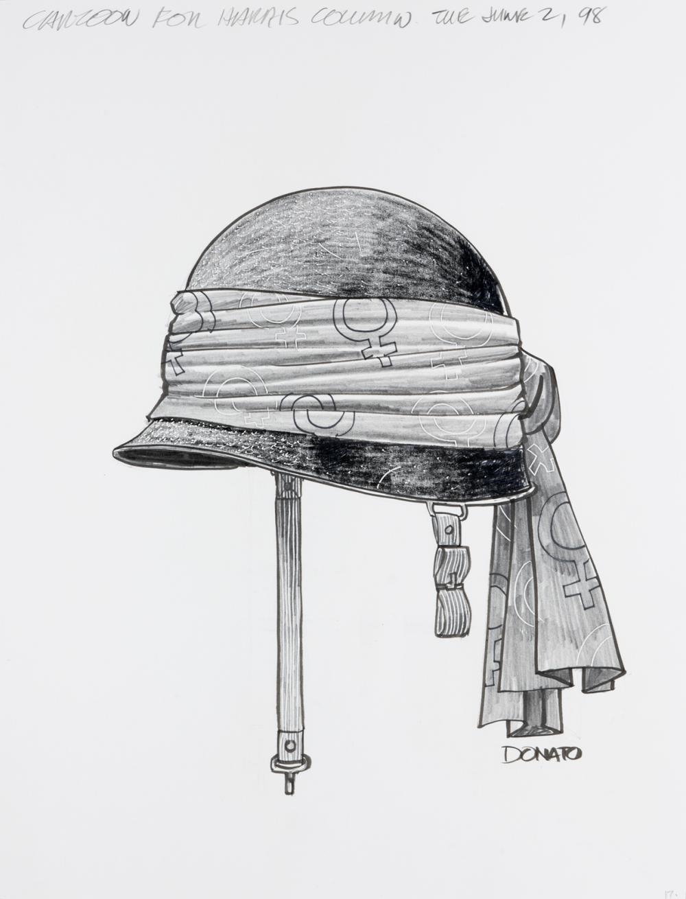 Andy Donato | Untitled - Woman Symbol on Helmet (1998) | MutualArt
