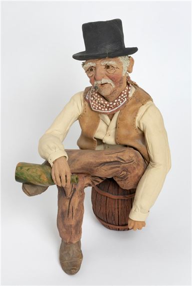 Carol Anne Maclean | Seated Man with a Bottle (1986) | MutualArt