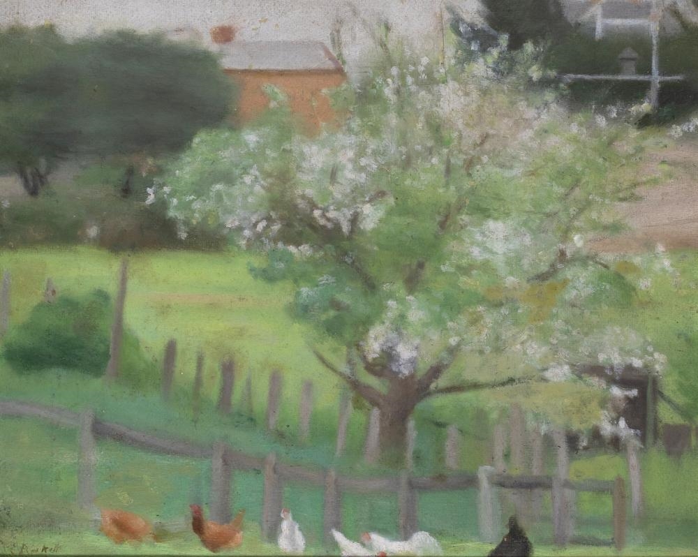 Clarice Beckett | End of the Garden circa 1929 (Circa 1929) | MutualArt