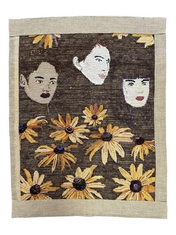 Halina | DR HALINA BENKOWSKI HOOED RUG W FLOWERS (2024 - 2025) | MutualArt