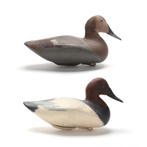 Harry R. Jobes | Early Pair of Canvasbacks (Circa 1950) | MutualArt