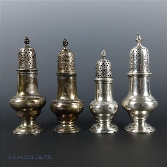 Peter Guille | English Sterling Silver Salt Shakers (2+2 (1771) | MutualArt