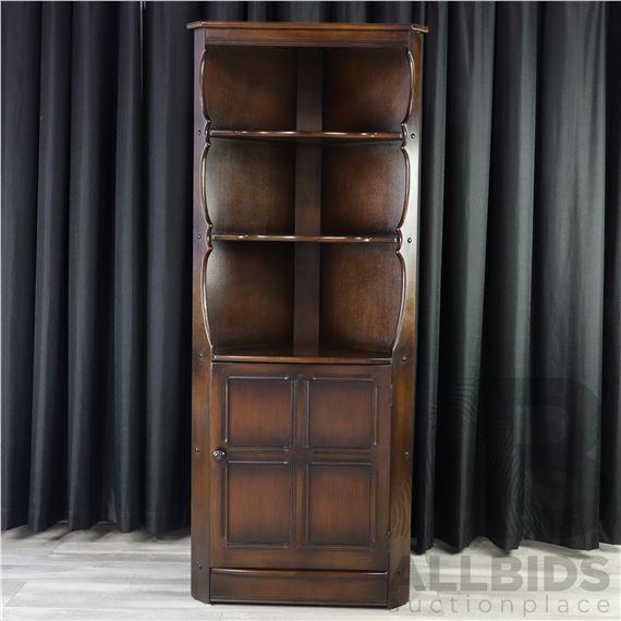 Ercol | Oak Corner Display Shelf by Ercol | MutualArt