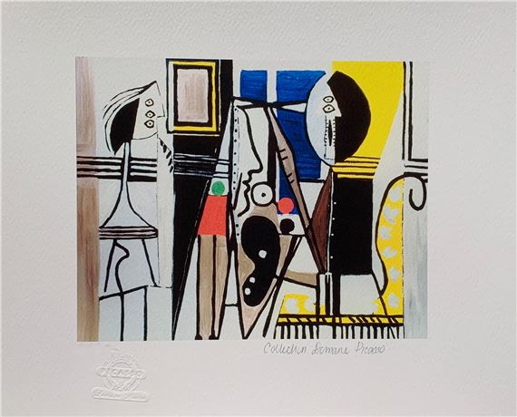 Pablo Picasso | Picasso PAINTER IN THE STUDIO Estate Signed Giclee ...
