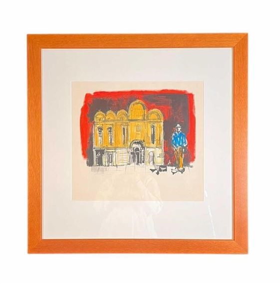 Herbert Richard Mears | HERB MEARS CHURCH AND MAN W/ PIGEONS ...