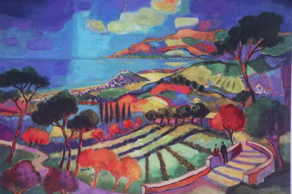 Jean-Claude Picot | JEAN CLAUDE PICOT ON THE BAY IN CANNES PRINT ...