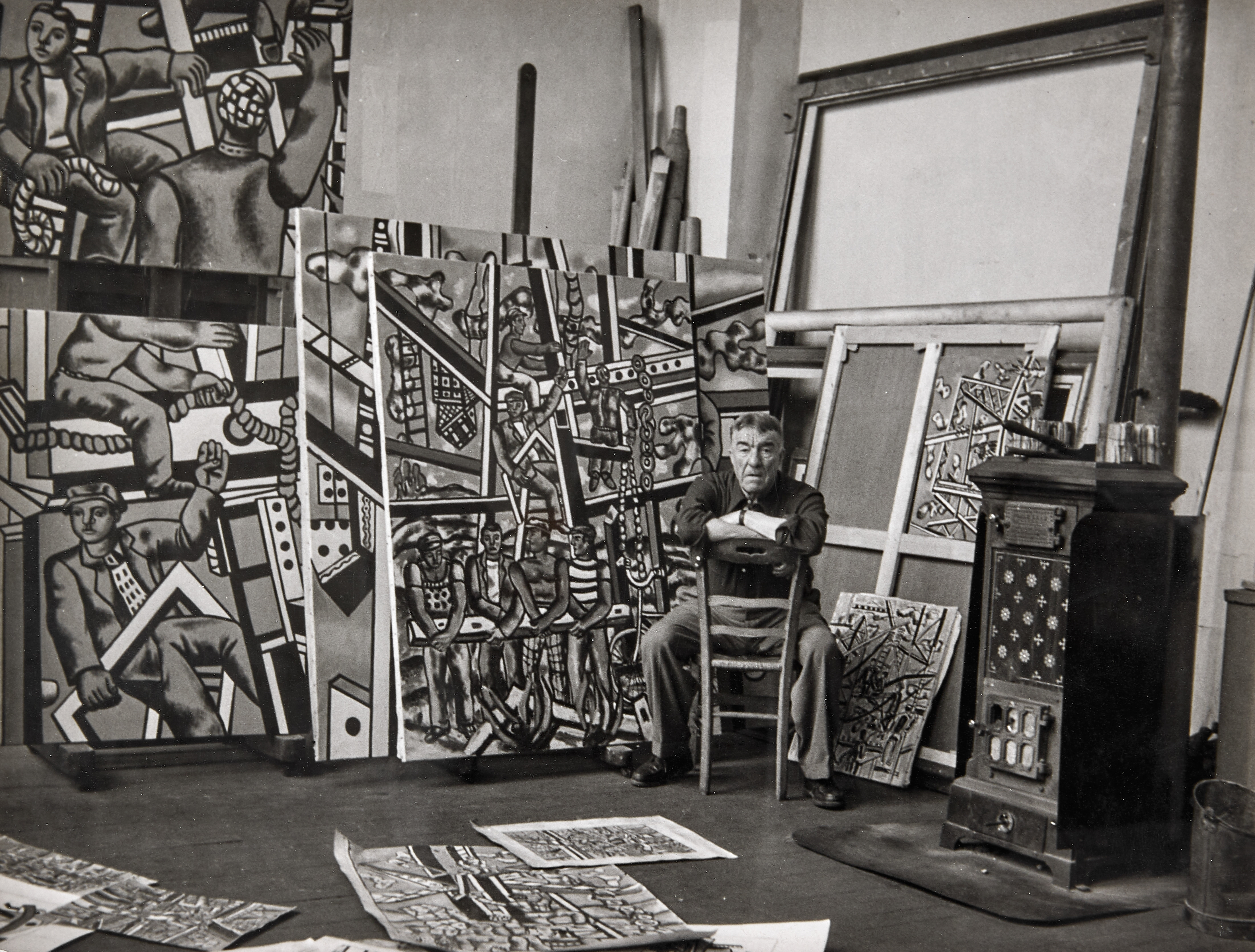 Michel Sima | Les Constructeurs (1950) | MutualArt