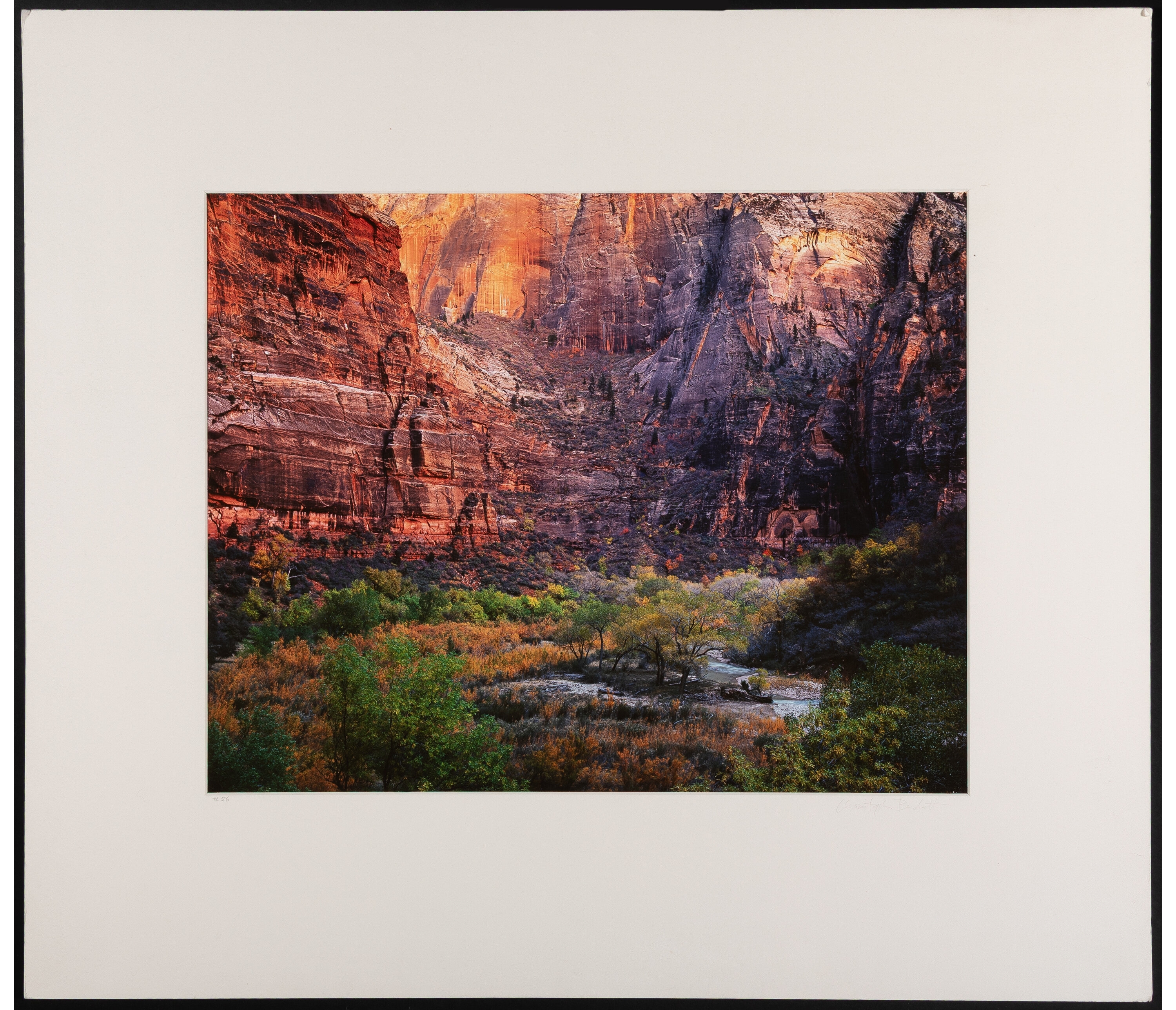 Christopher Burkett | Twilight, Virgin River at Zion Canyon | MutualArt
