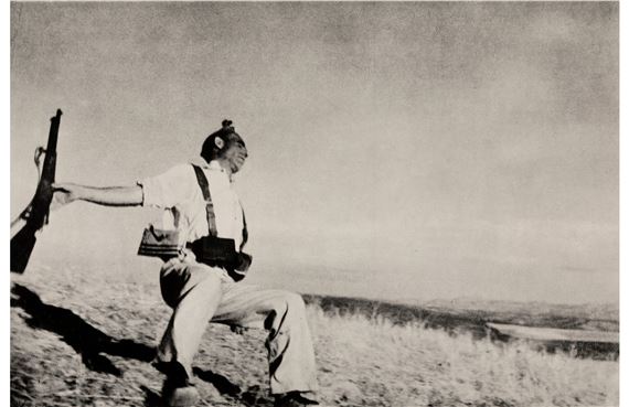 Robert Capa | Death of a Loyalist Soldier | MutualArt