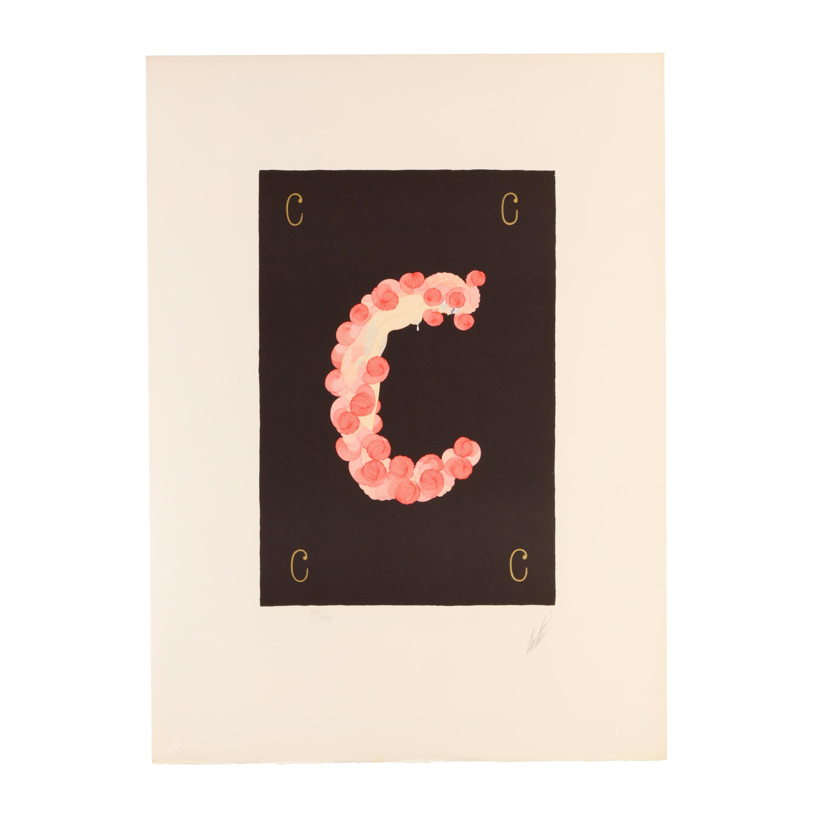 Erté | C from the Alphabet Series (1976) | MutualArt