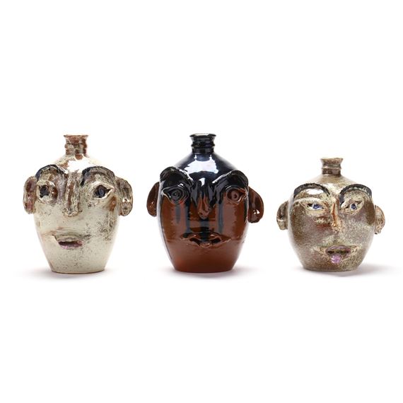 Neolia Cole | Three Face Jugs | MutualArt