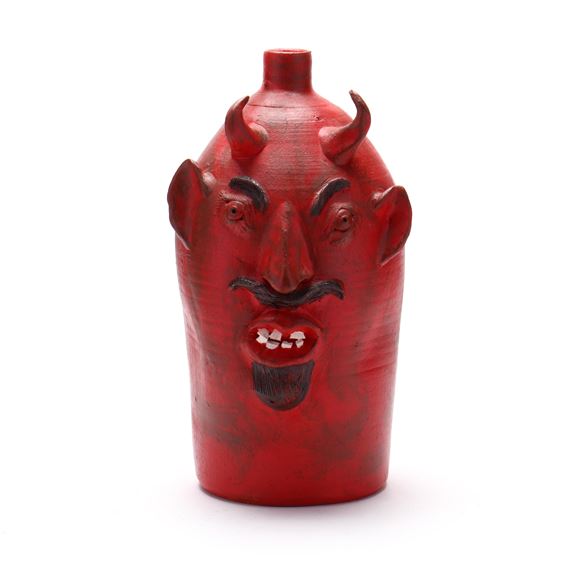 Louis D. Brown | Large Devil Face Jug | MutualArt
