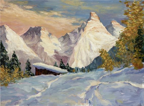 Erwin Steinhauser | Schneebedeckte Berge | MutualArt