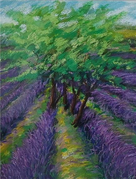 Erwin Steinhauser | Lavender field | MutualArt