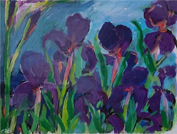 Erwin Steinhauser | Irises / Blue Iris | MutualArt