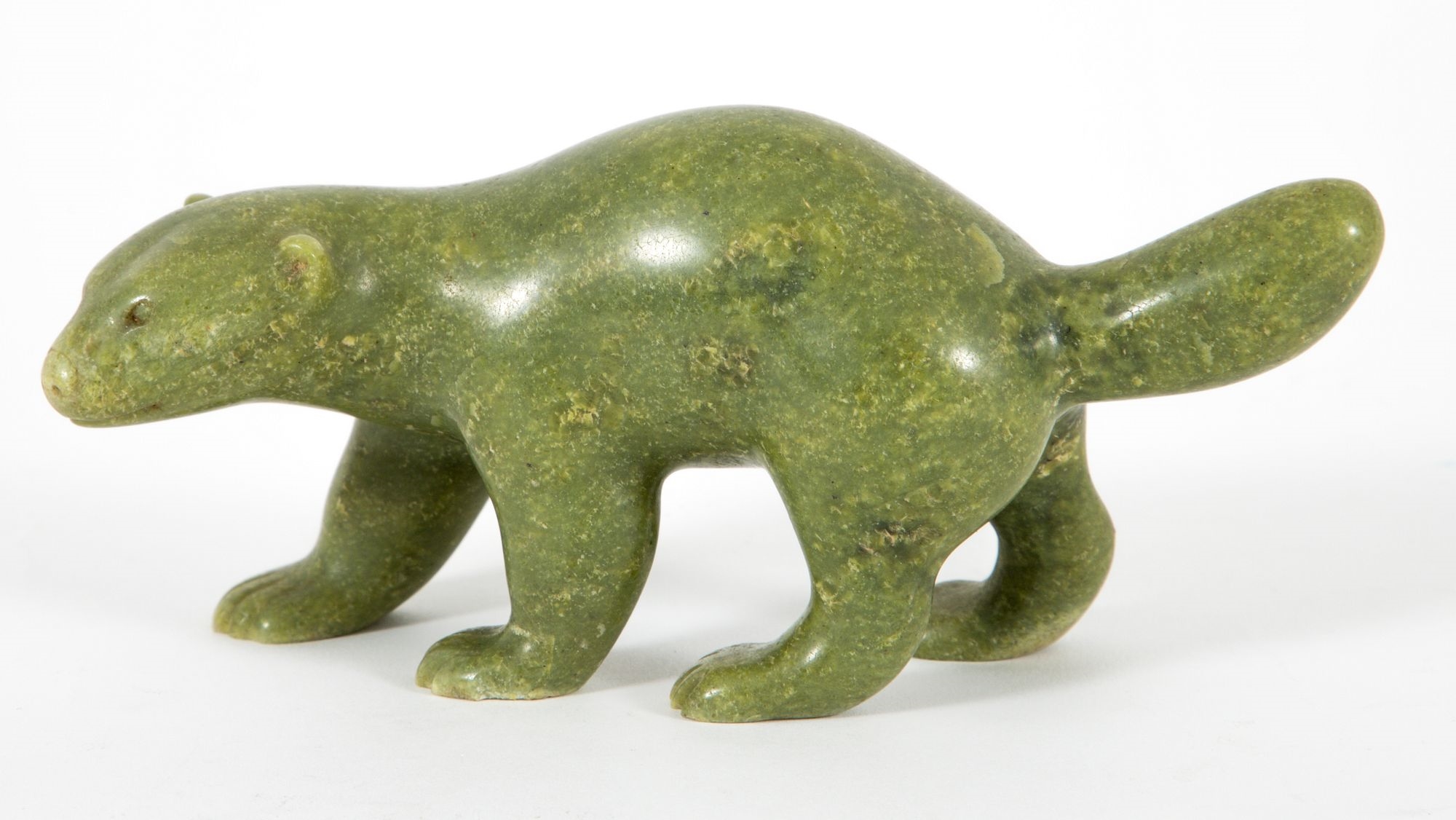 Henry Evaluardjuk | Henry Evaluardjuk Wolverine Carved Inuit Soapstone ...