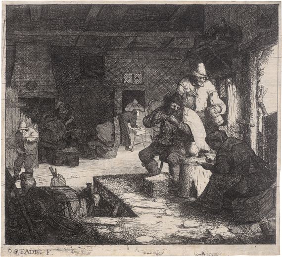 Adriaen Van Ostade | Die Raucher in der Kneipe | MutualArt
