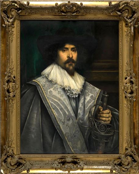 Spanish School, 18th Century | Escuela española del siglo XIX: Retrato de un mosquetero | MutualArt