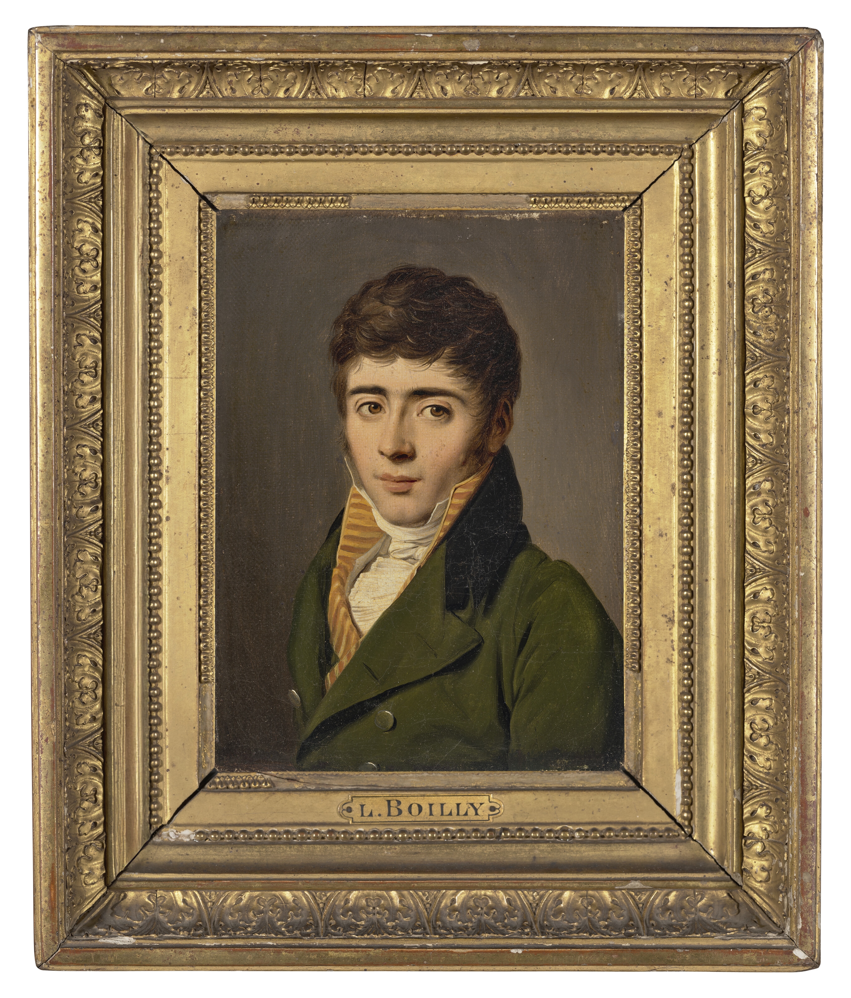 Louis-Léopold Boilly | Portrait of a man (Marie Francois?) in a white ...