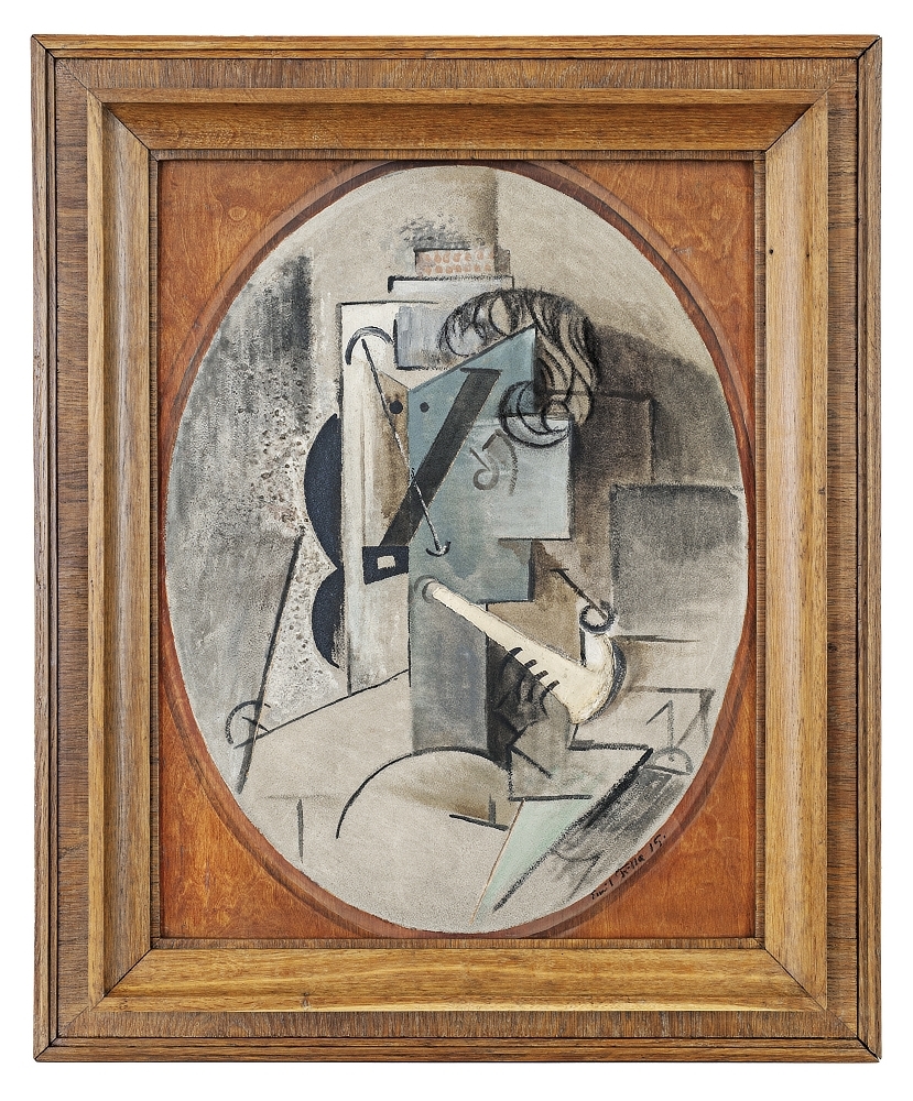 Emil Filla | HLAVA MUŽE S DÝMKOU (1915) | MutualArt