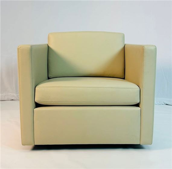 Charles Pfister | Leather Lounge Chair by Charles Pfister for Knoll ...