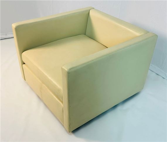 Charles Pfister | Leather Lounge Chair by Charles Pfister for Knoll ...