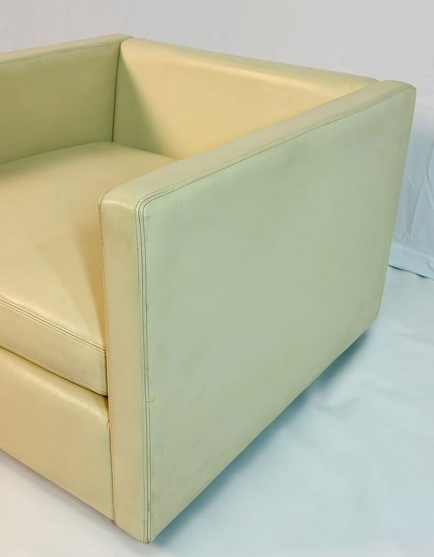 Charles Pfister | Leather Lounge Chair by Charles Pfister for Knoll ...