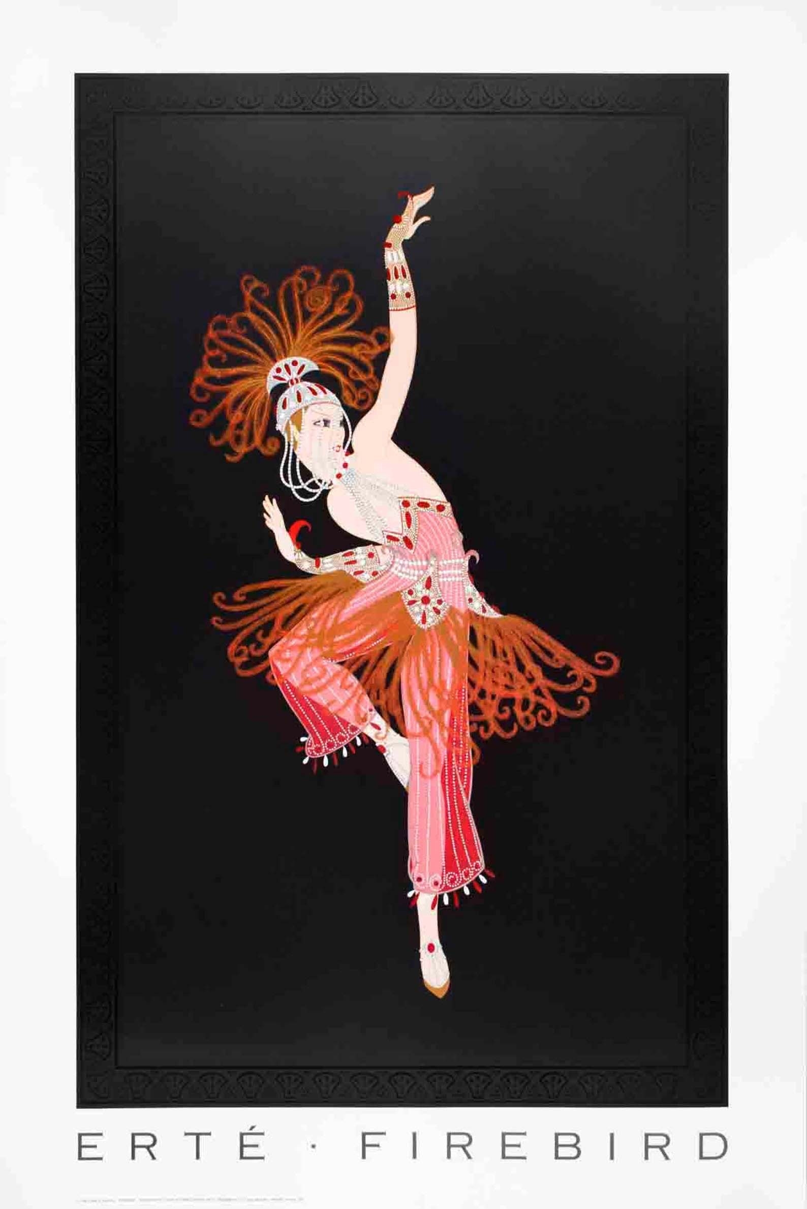 Erté | Firebird, A Large ERTE Lithograph Poster, 1995 (1995) | MutualArt