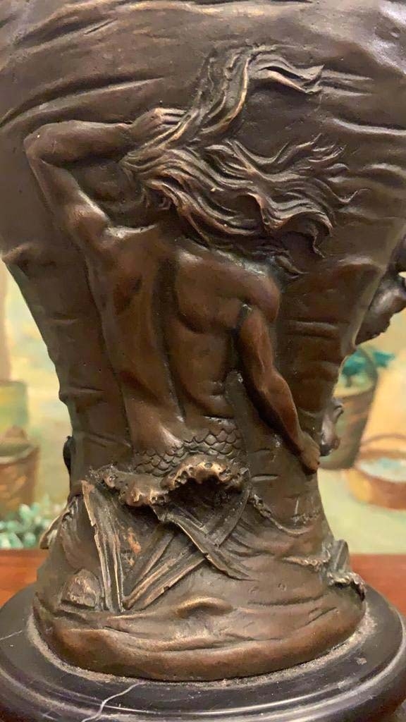 Alexandre Clerget | Art Nouveau Bronze Figural Pitcher By Alexandre ...