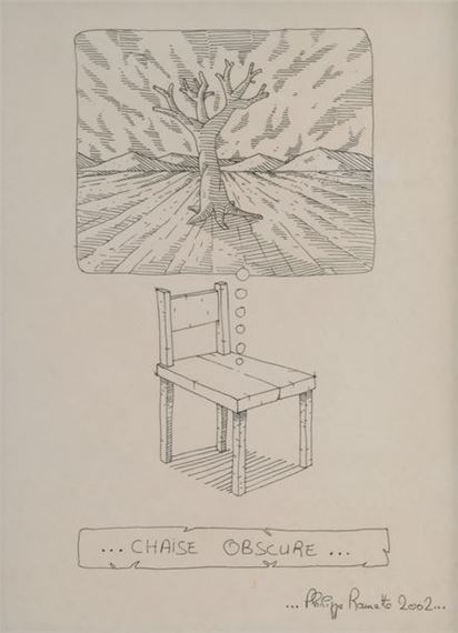 Philippe Ramette | Chaise obscure (2002) | MutualArt