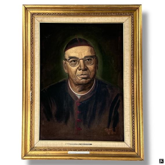 José Yépez Arteaga | Portrait of Monsignor Vivas (1946) | MutualArt
