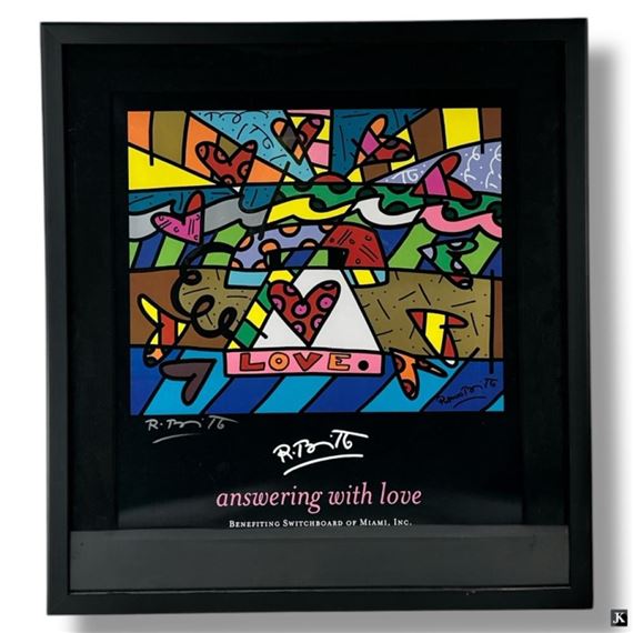 Romero Britto | Answering with Love | MutualArt
