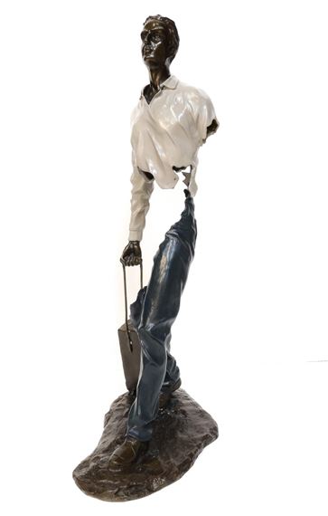 Bruno Catalano | Bronze Travelling Man | MutualArt