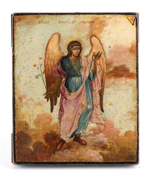 Henri Gabriel Ibels | A Russian icon depicting an Archangel Gabriel ...