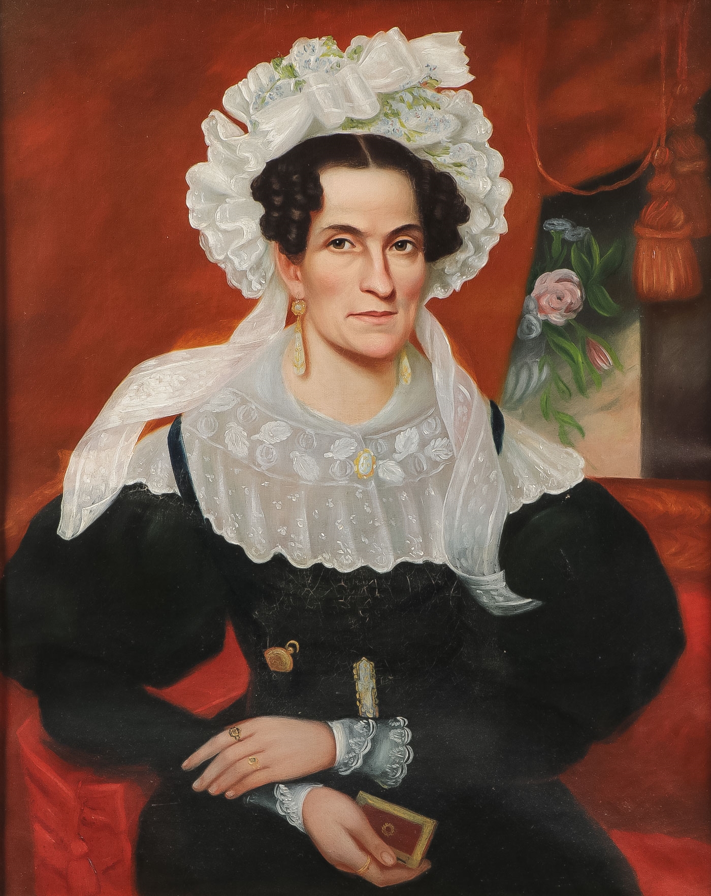 Ammi Phillips | Portrait of Mrs. E. Hillard (1837) | MutualArt