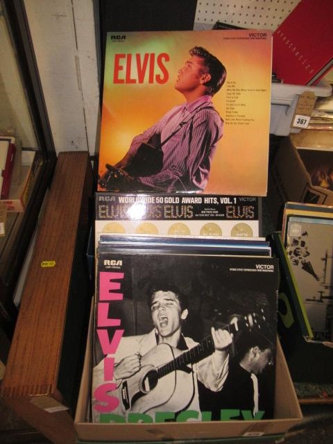 Elvis Presley | BOX OF ELVIS PRESLEY LP RECORDS INCLUDING 1978 CANADIAN ...