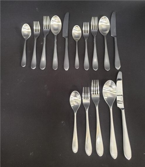 Robert Welch | Three 5pc Robert Welch stainless steel flatware | MutualArt
